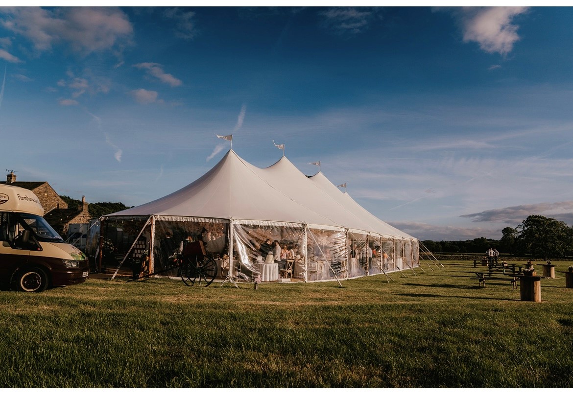 Shades Wedding - Sailcloth Marquee in the Yorkshire Dales - Shades Canvas